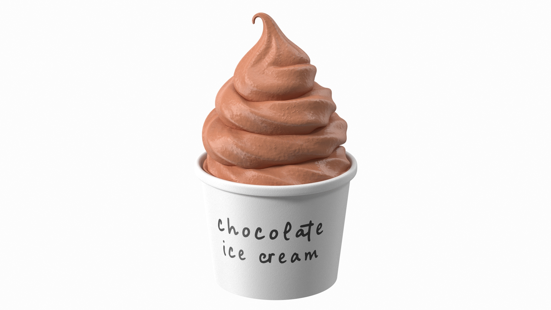 3D Chocolate Ice Cream Cup - TurboSquid 1881115