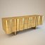 3d golden tv console model