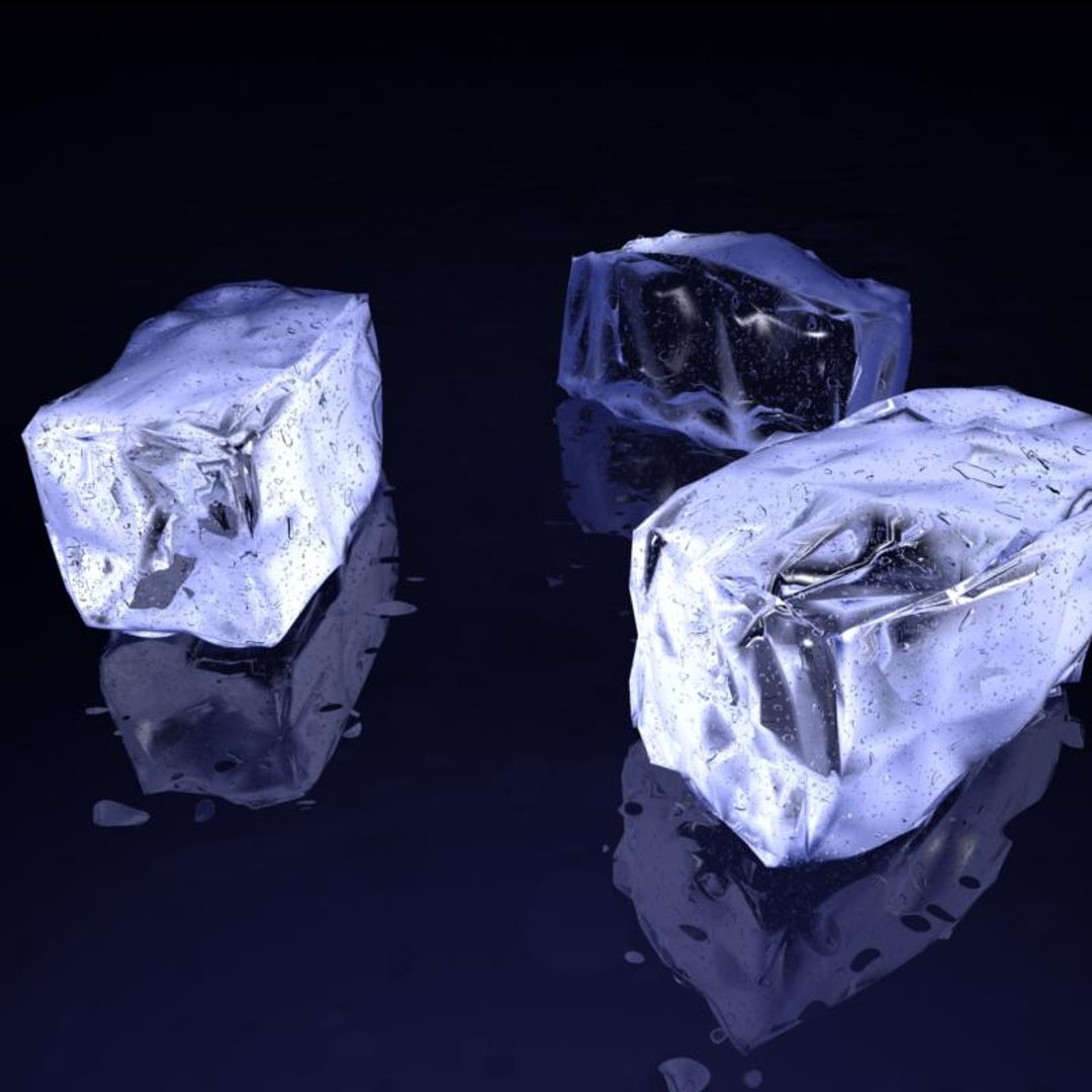 Ice Cubes 3d Model
