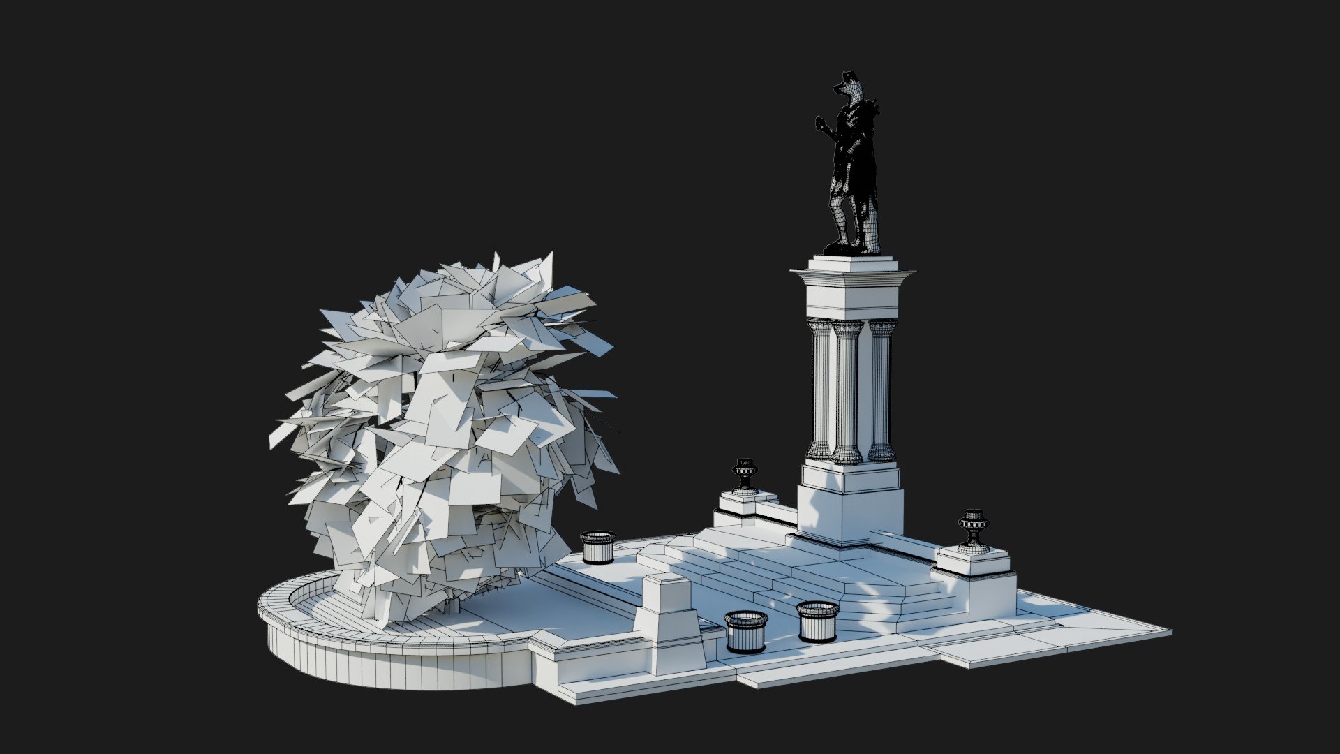 3D Fantasy Monument Model - TurboSquid 1942601