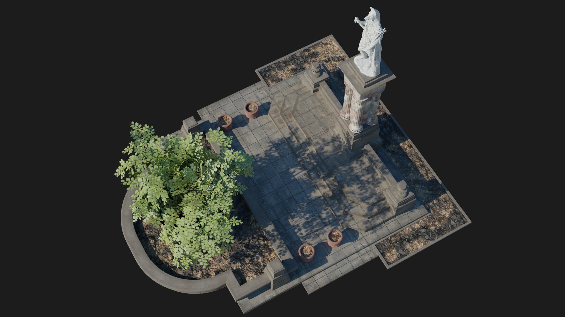 3D Fantasy Monument Model - TurboSquid 1942601
