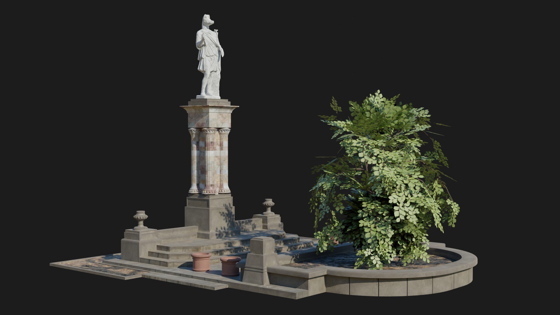 3D Fantasy Monument Model - TurboSquid 1942601