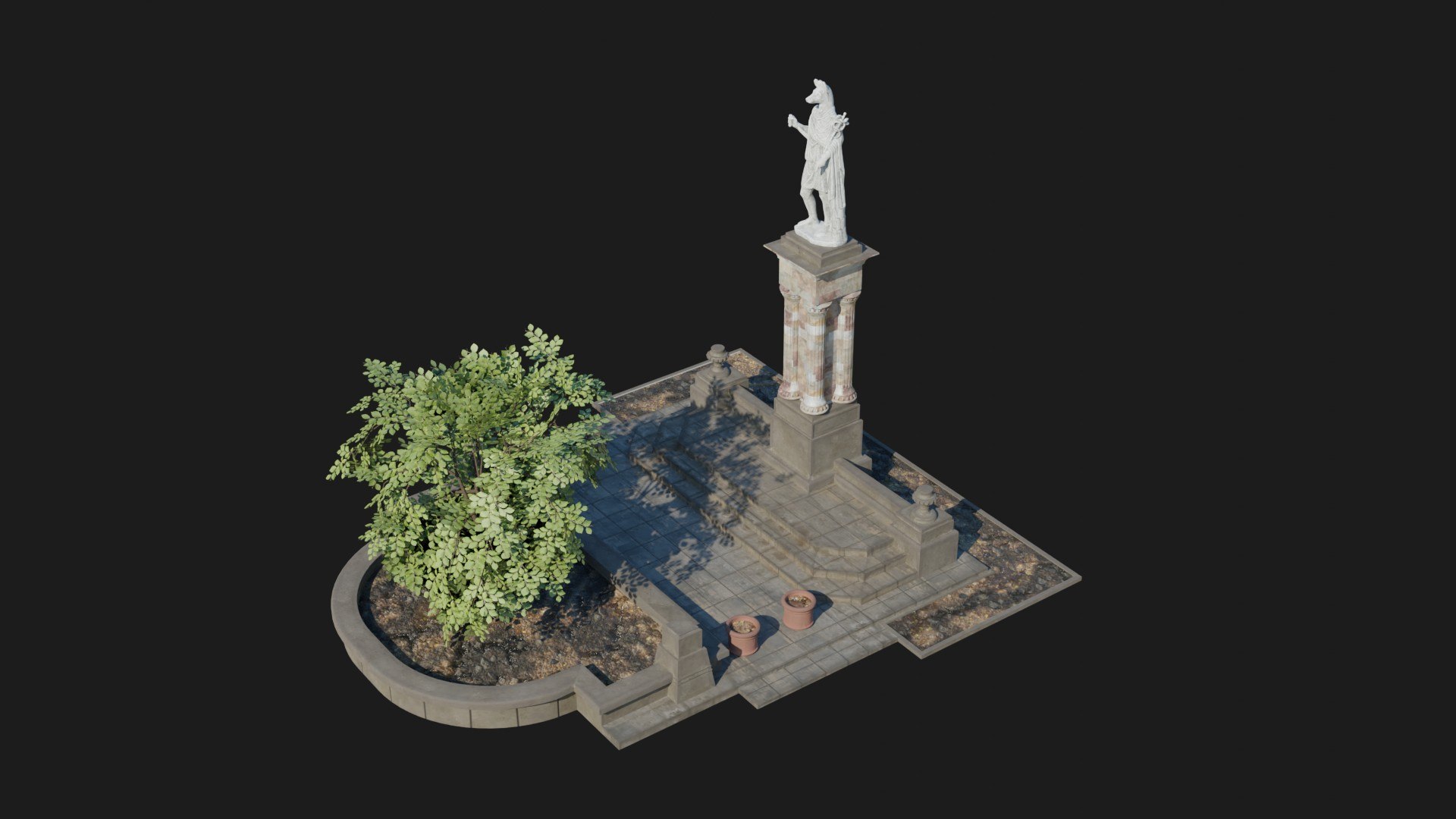 3D Fantasy Monument Model - TurboSquid 1942601