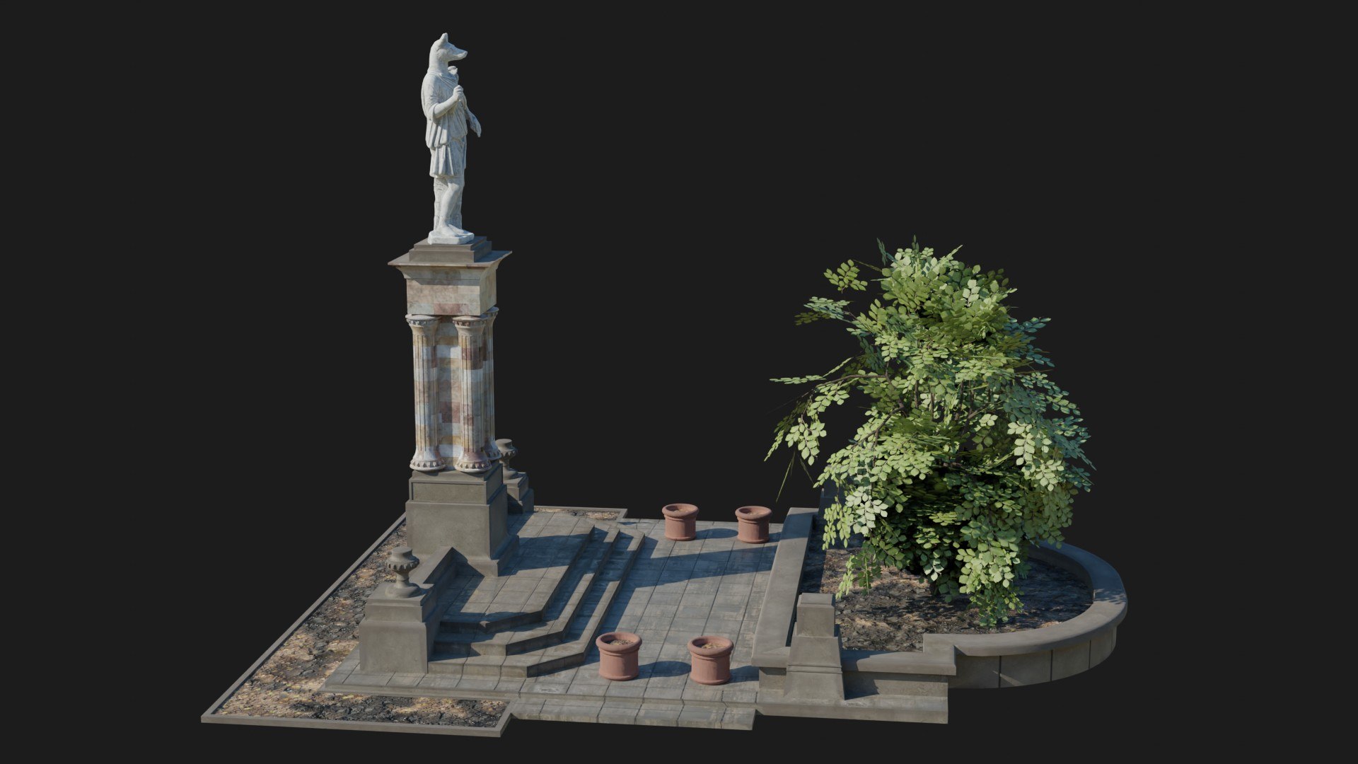 3D Fantasy Monument Model - TurboSquid 1942601