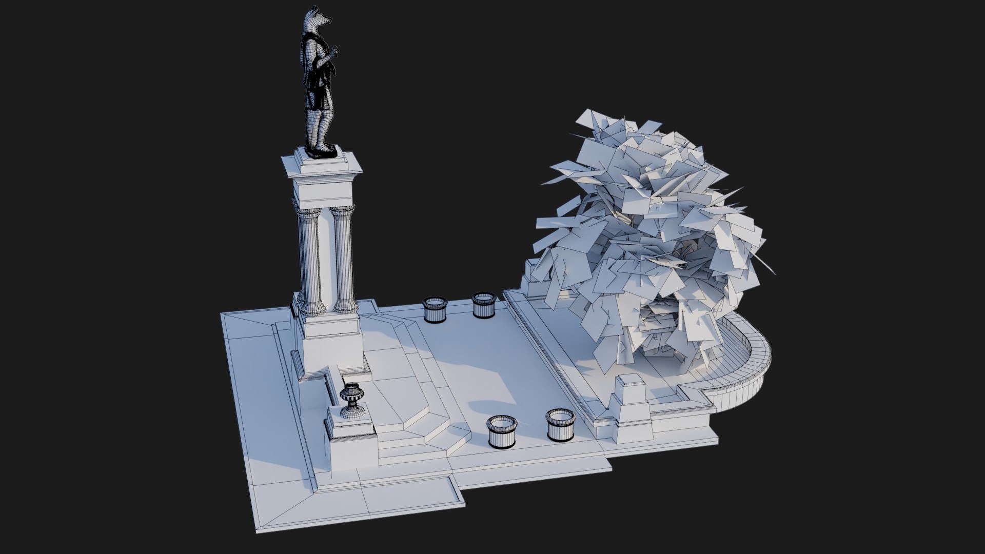 3D Fantasy Monument Model - TurboSquid 1942601