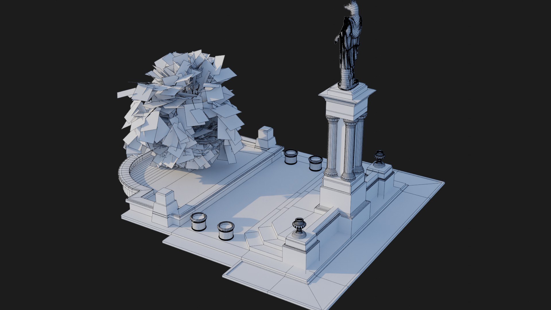 3D Fantasy Monument Model - TurboSquid 1942601