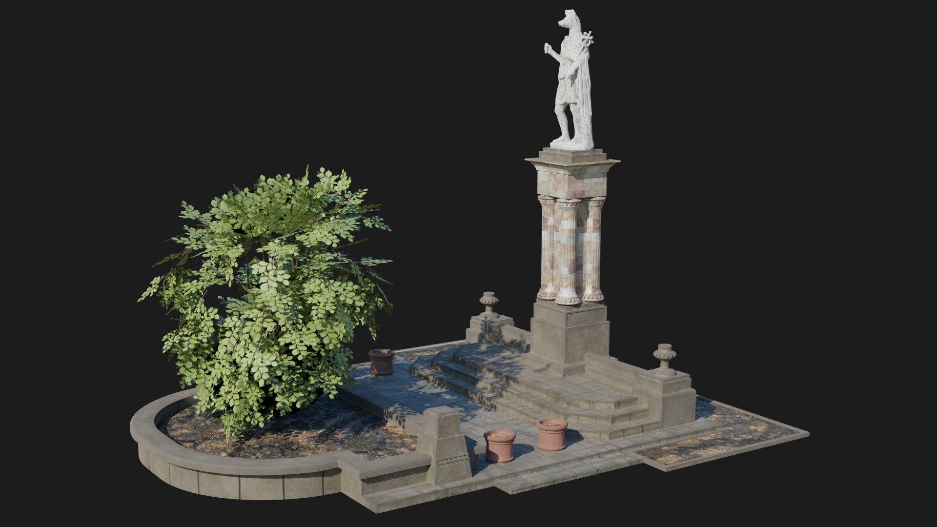 3D Fantasy Monument Model - TurboSquid 1942601