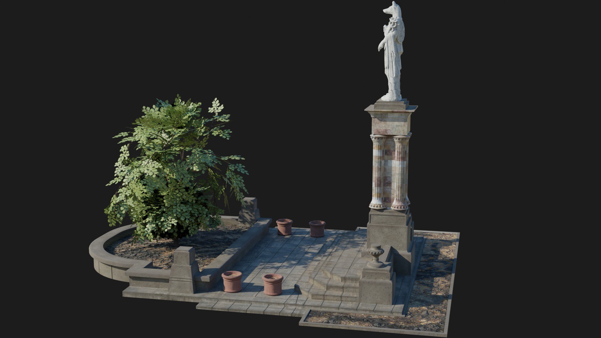 3D Fantasy Monument Model - TurboSquid 1942601