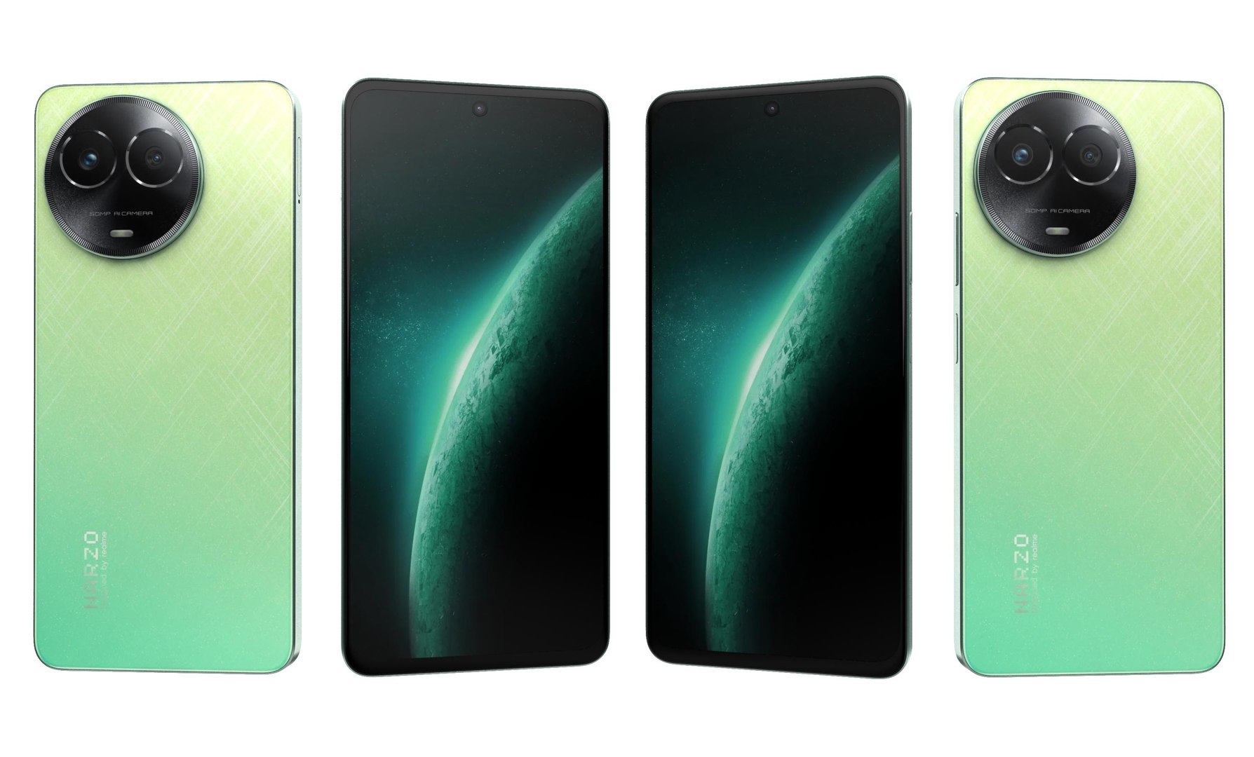 Realme Narzo 60X 5G All Colors 3D Model - TurboSquid 2133634