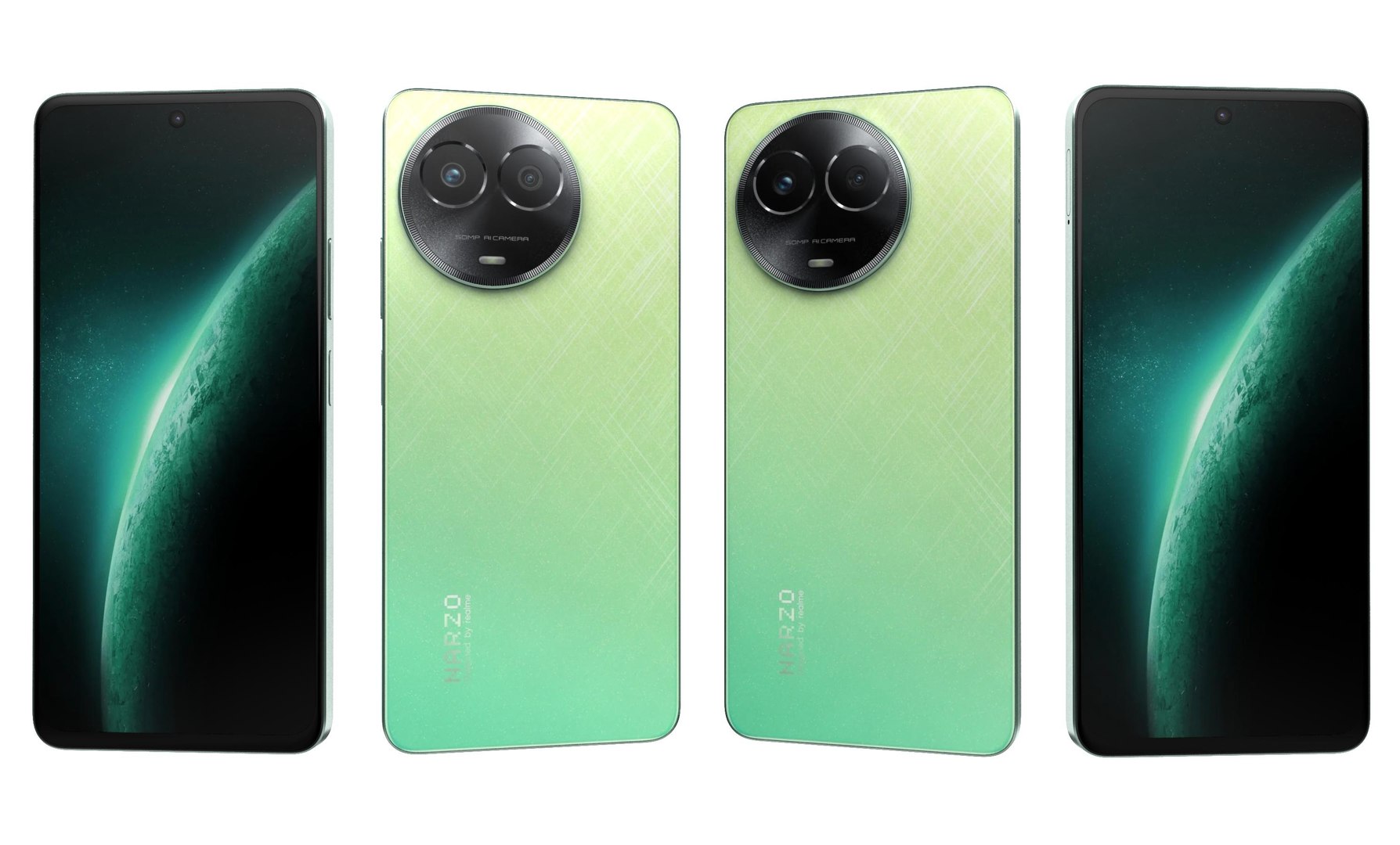 Realme Narzo 60X 5G All Colors 3D Model - TurboSquid 2133634