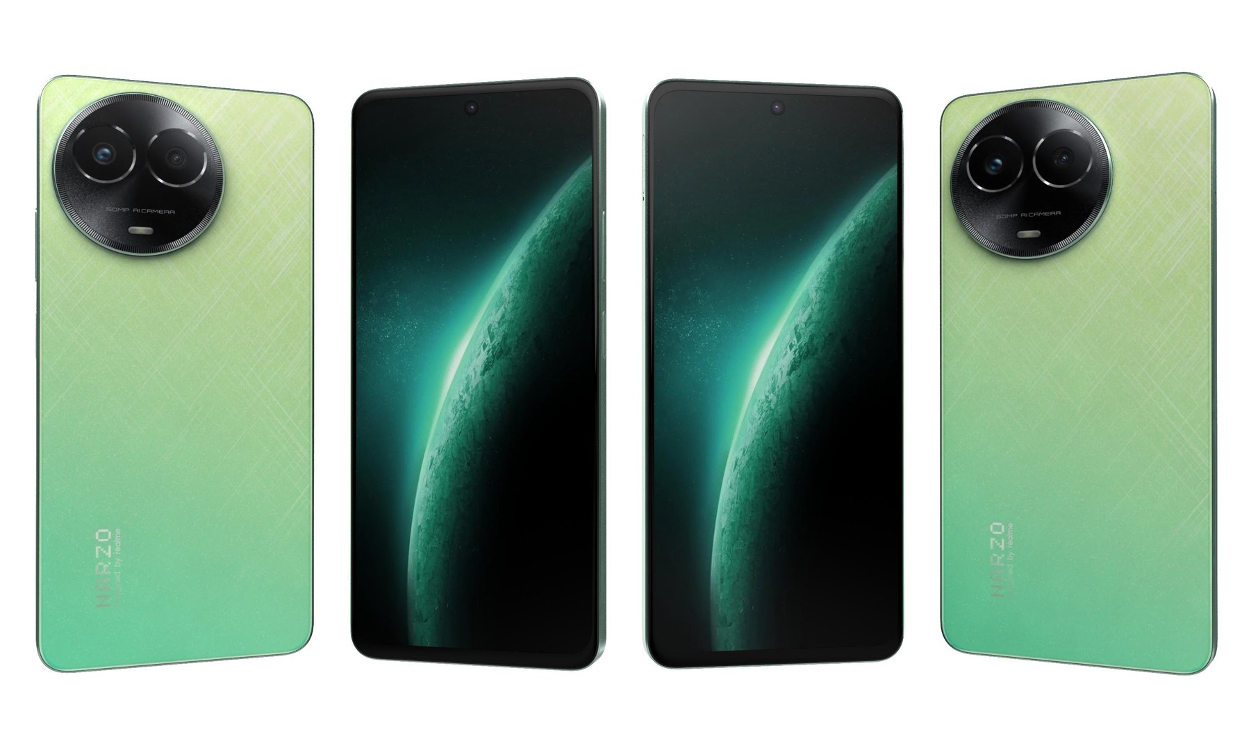 Realme Narzo 60X 5G All Colors 3D Model - TurboSquid 2133634