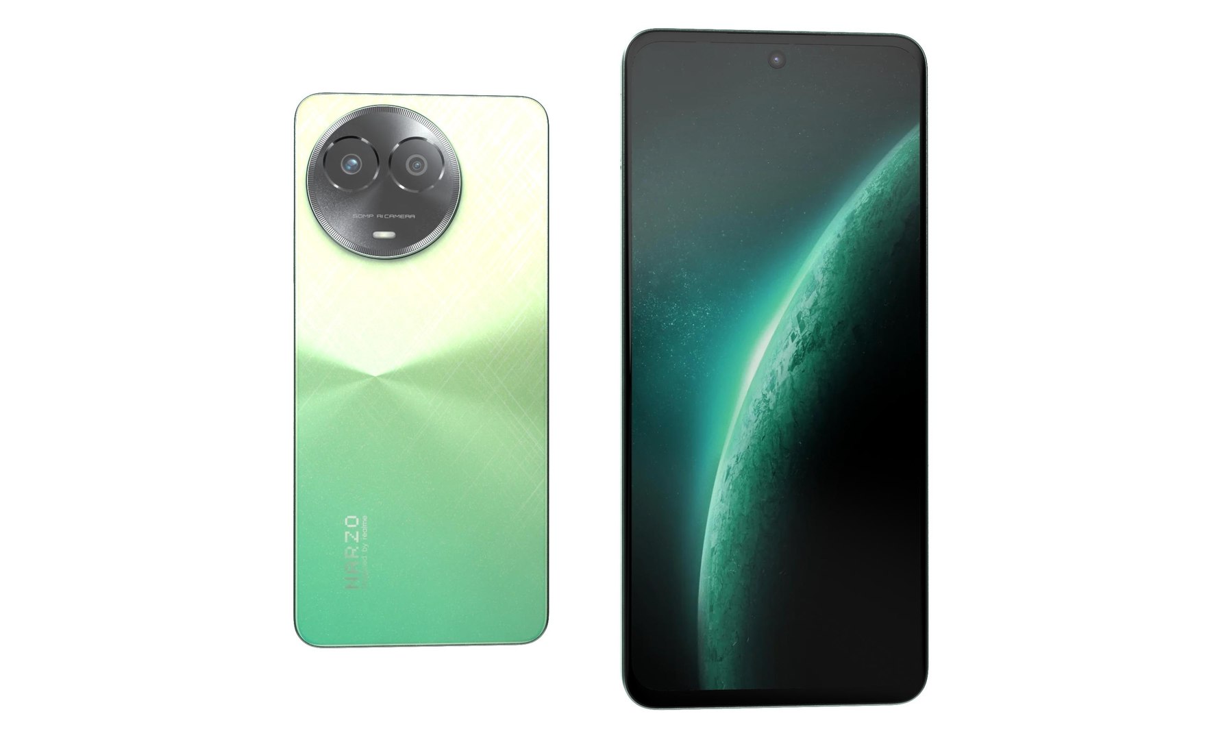 Realme Narzo 60X 5G All Colors 3D Model - TurboSquid 2133634
