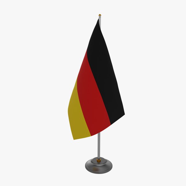 modelo 3d Bandera De Mesa Alemania - TurboSquid 2145842