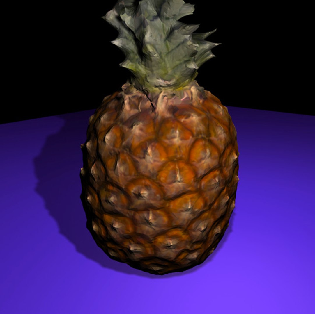 3d Model Accurate Pineapple