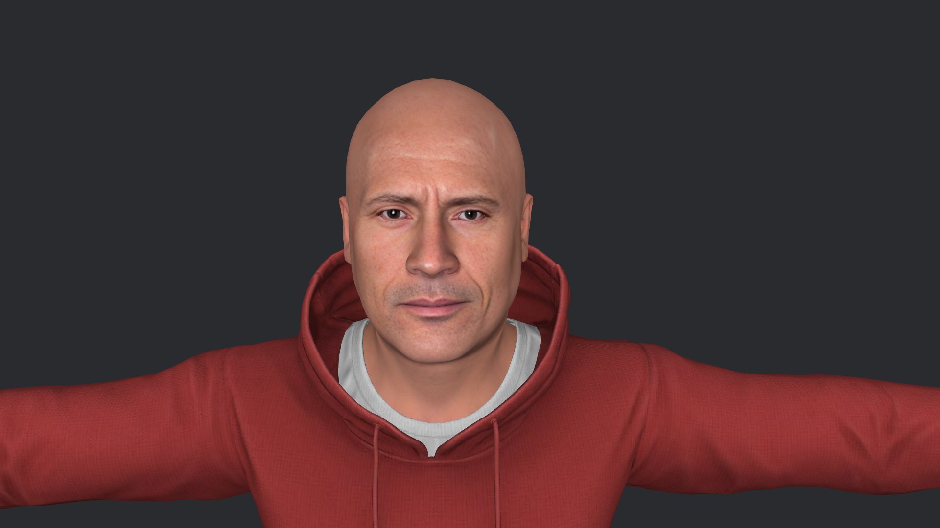 3D Model Dwayne Johnson-The Rock Hyper Realistic Full Body Fully Rigged ...