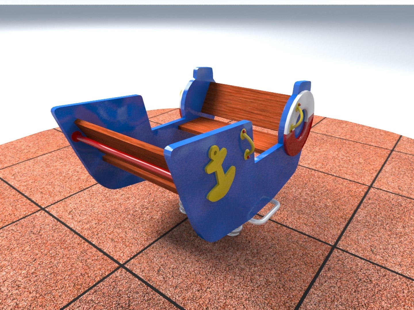 3d Model Swing Boat Playground