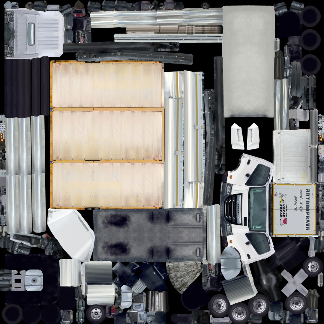 DAF LF Box Truck 2020 Model - TurboSquid 2001504