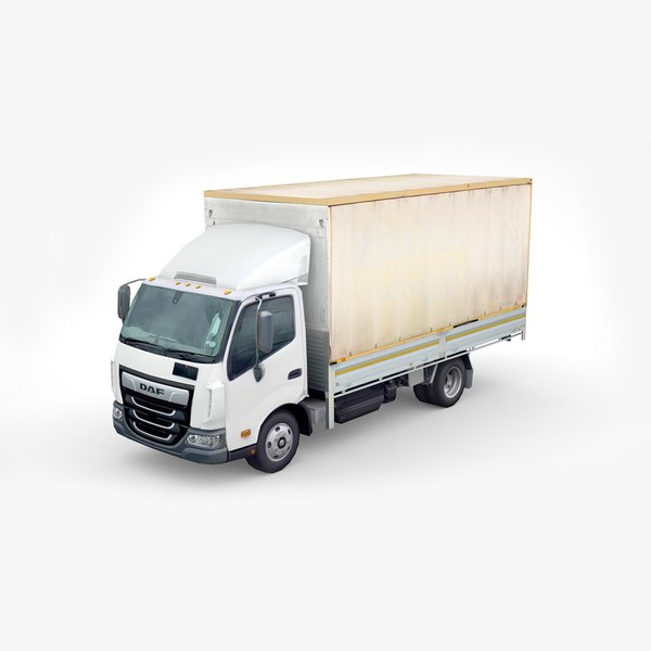 DAF LF box truck 2020 model - TurboSquid 2001504