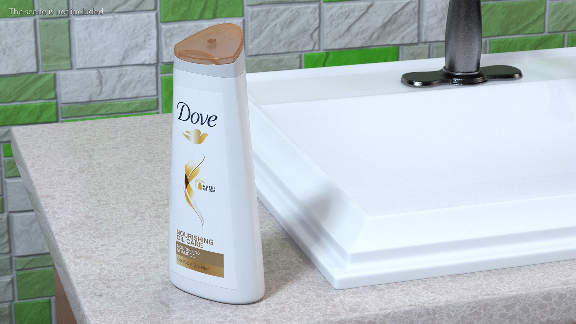 Dove Nourishing Oil Care Shampoo Bottle 3D - TurboSquid 2174771