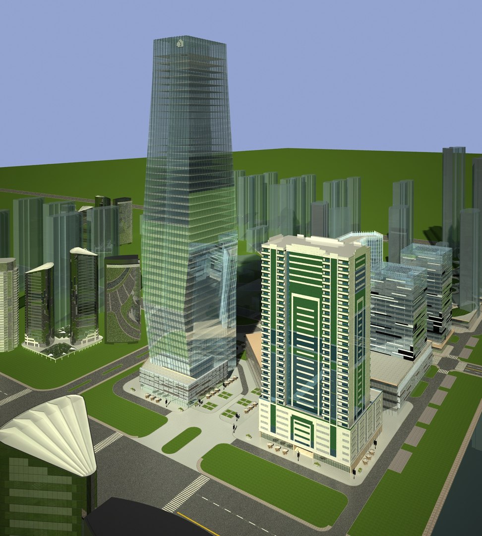 3D Skyscrapers Building Office Tower - TurboSquid 1650107
