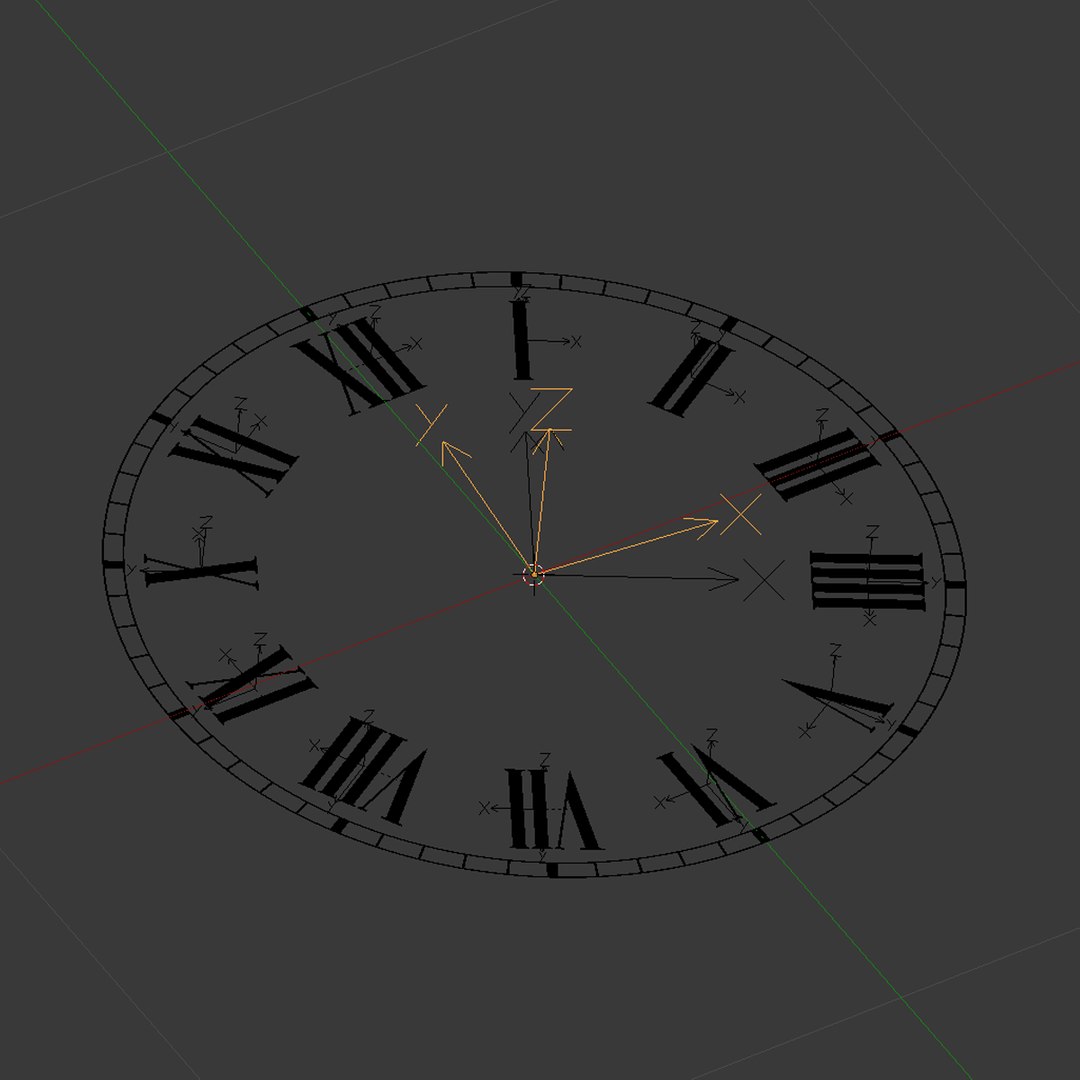 3D Arabic Clock Numeral Model - TurboSquid 1235077