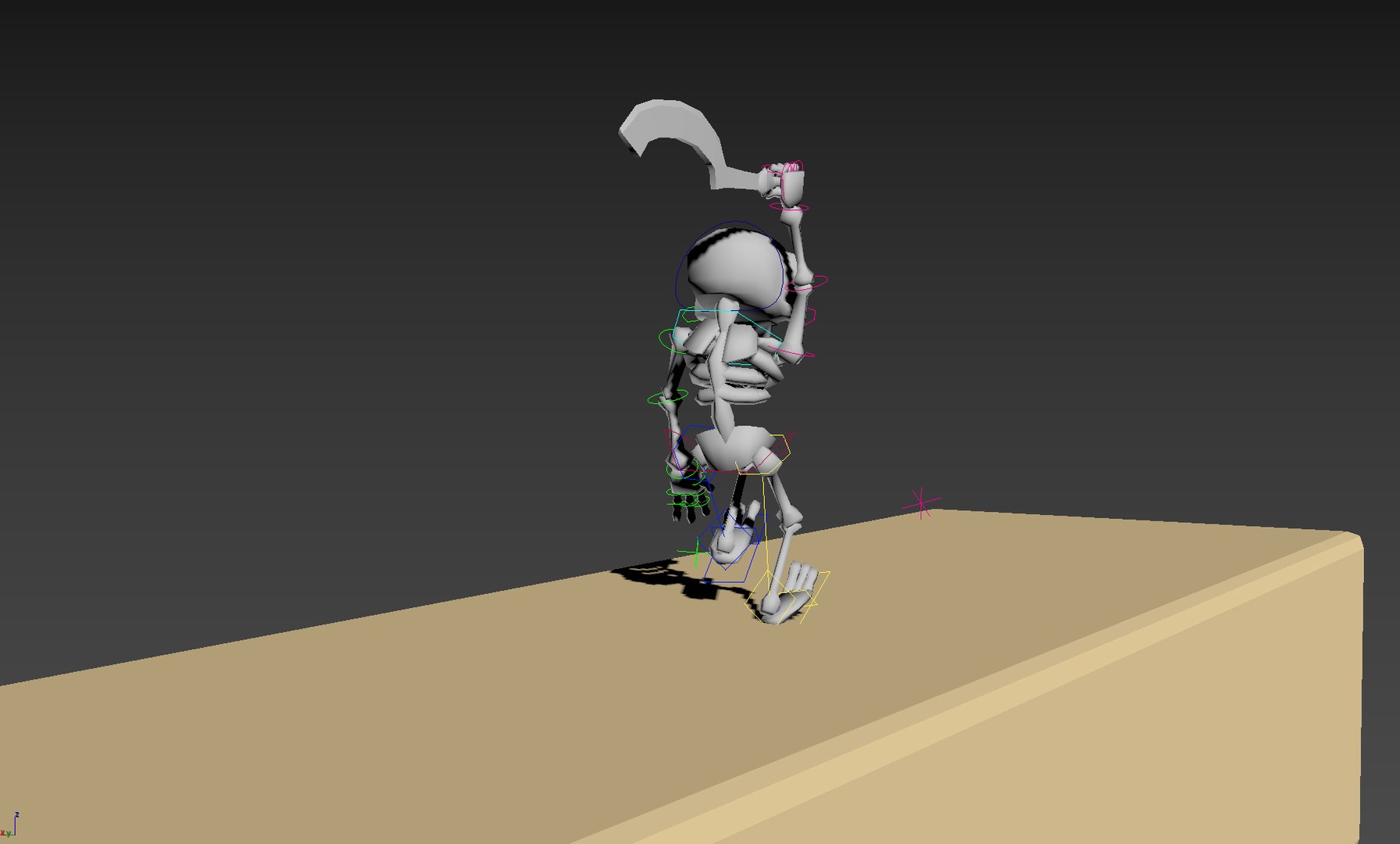 Skeleton Character Rigged Model - TurboSquid 1590030