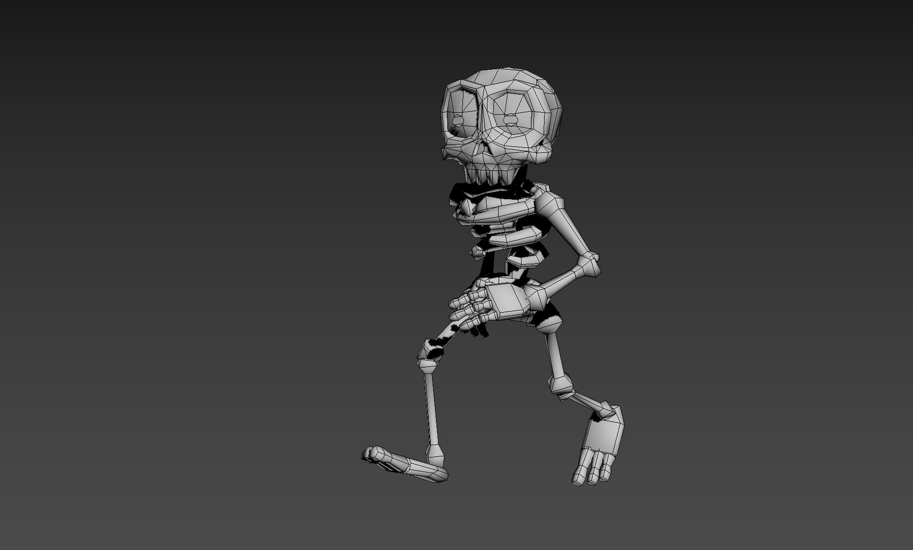 Skeleton Character Rigged Model - TurboSquid 1590030