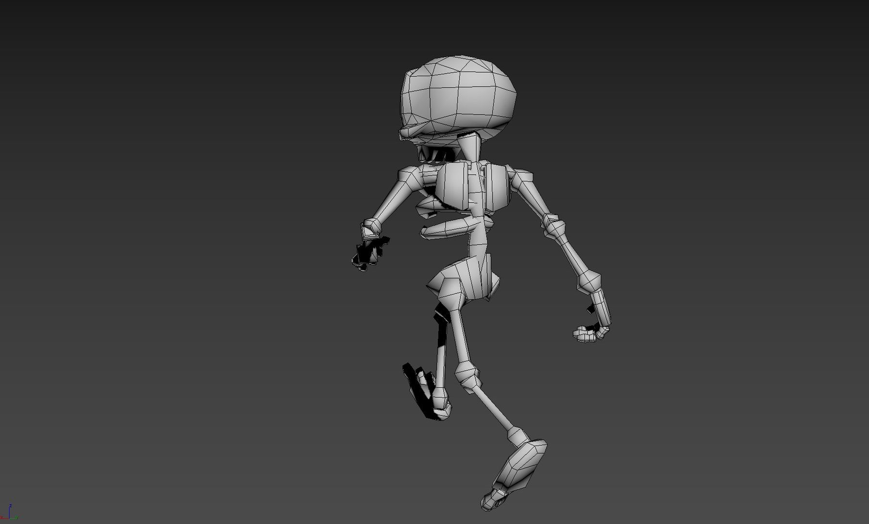 Skeleton Character Rigged Model - TurboSquid 1590030