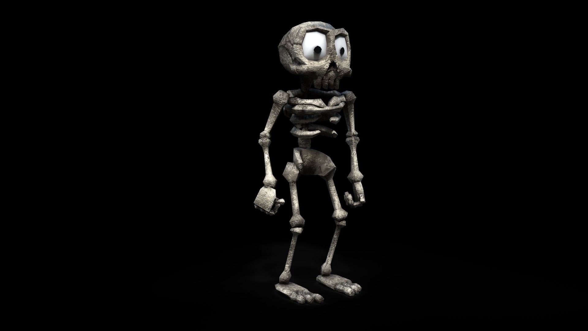 Skeleton Character Rigged Model - TurboSquid 1590030