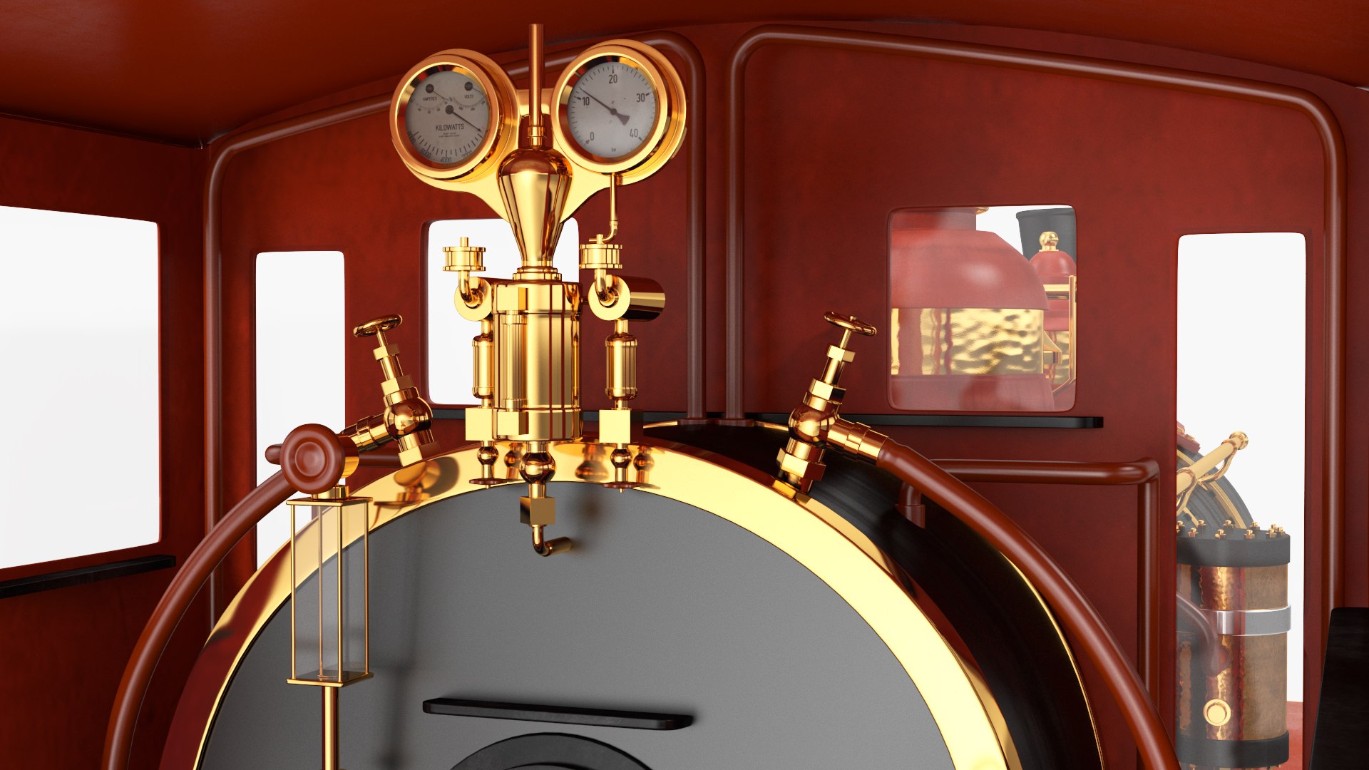 3D Steam Locomotive - TurboSquid 2147277