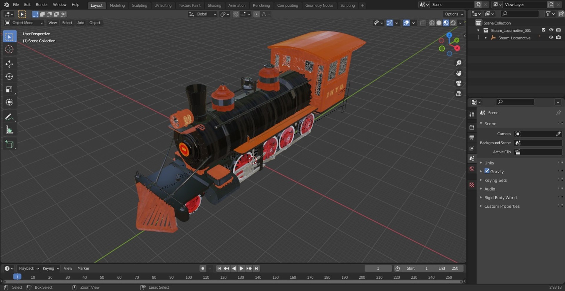 3D Steam Locomotive - TurboSquid 2147277