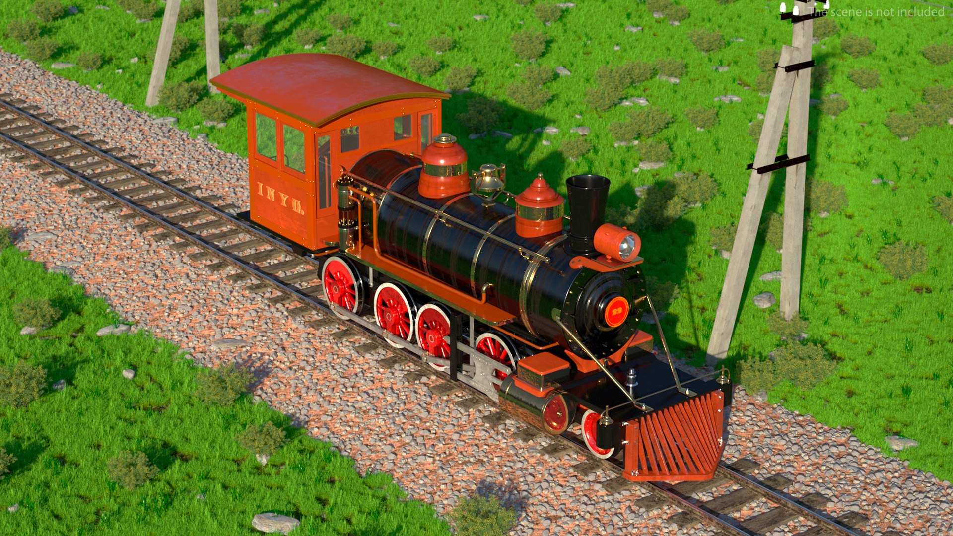 3D Steam Locomotive - TurboSquid 2147277