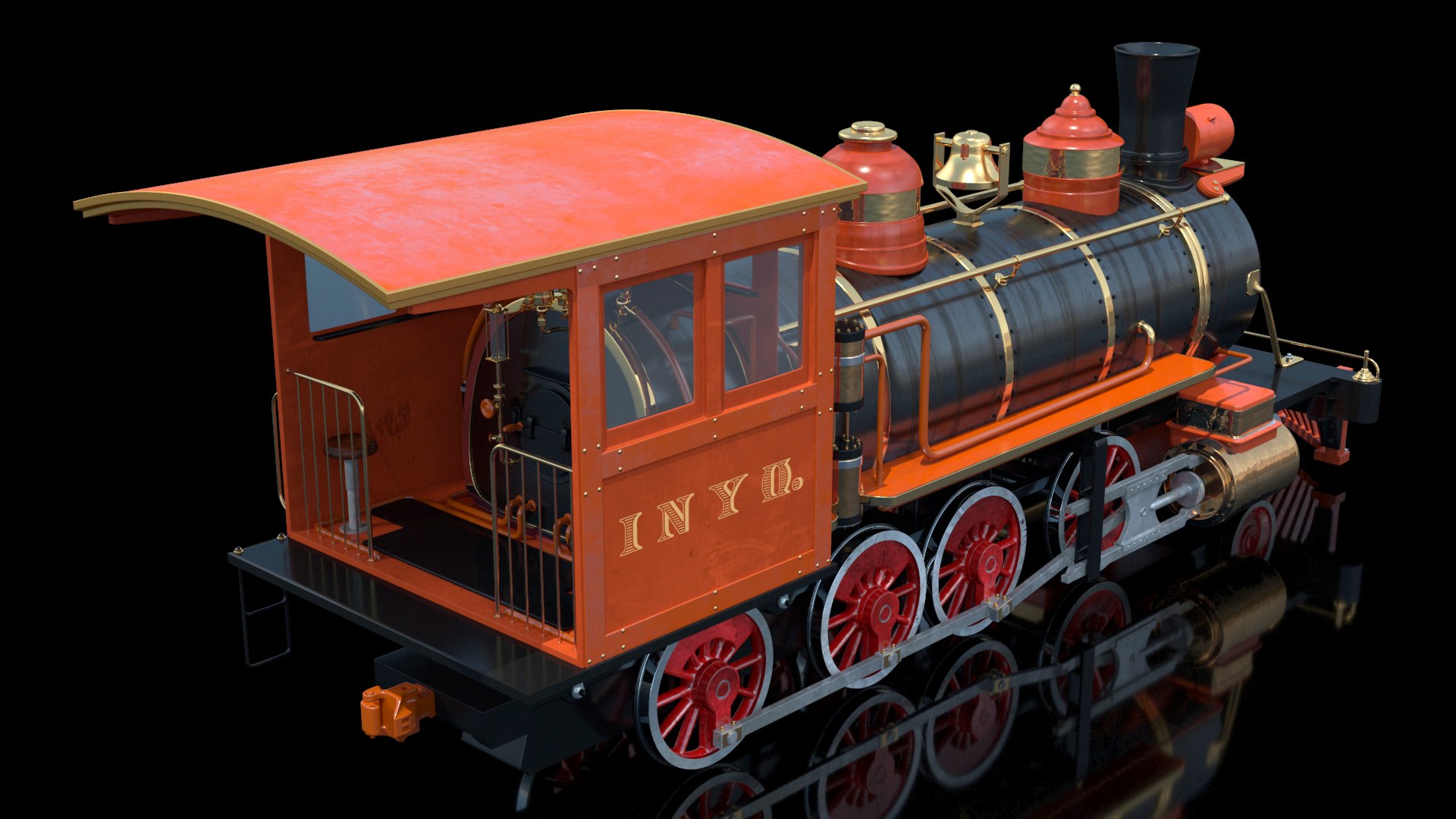 3D Steam Locomotive - TurboSquid 2147277