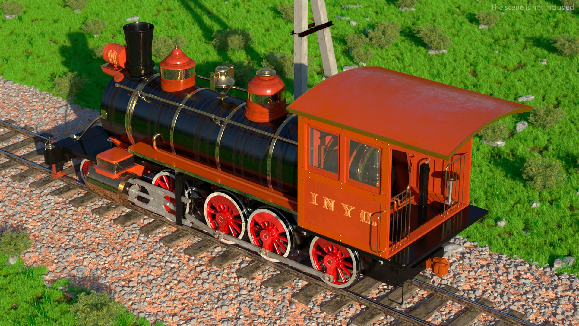 3D Steam Locomotive - TurboSquid 2147277