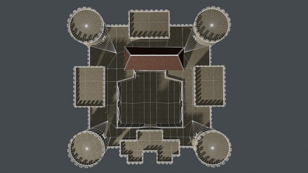 중세 성 3D 모델 - TurboSquid 1844561