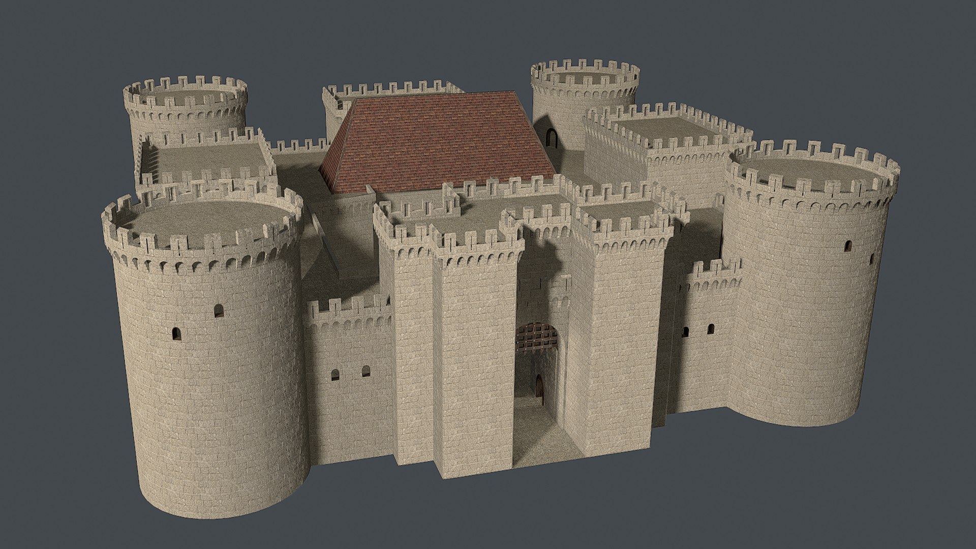 Medieval Castle 3D - TurboSquid 1844561