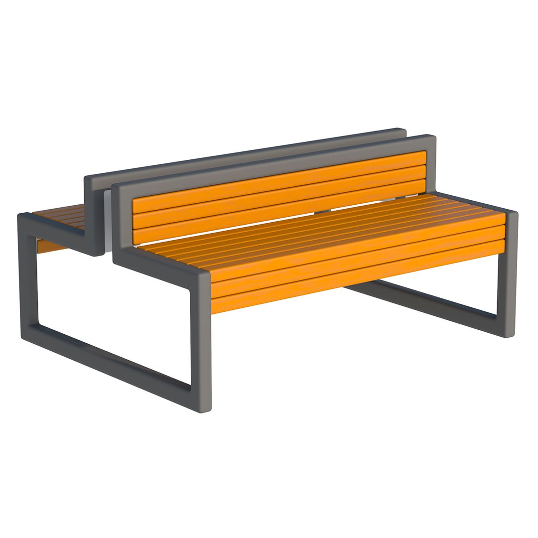 City Bench 04 3D model - TurboSquid 2153296