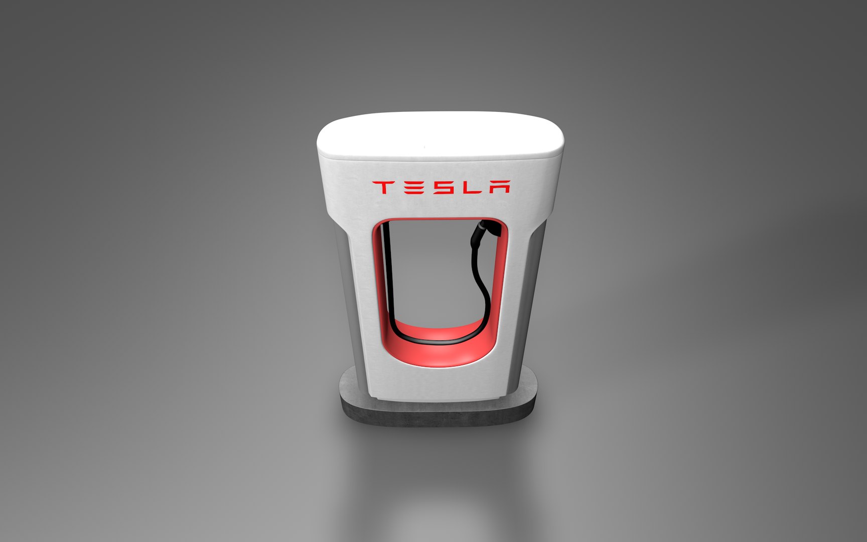 Tesla Charge Station Model - TurboSquid 2317945