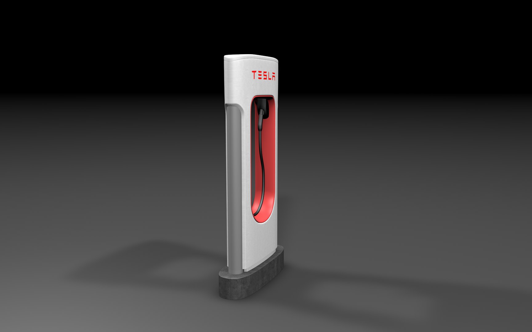 Tesla Charge Station Model - TurboSquid 2317945