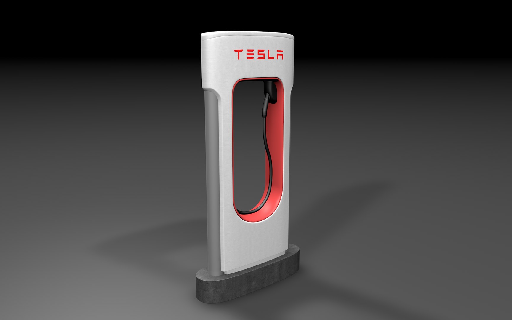 Tesla Charge Station Model - TurboSquid 2317945
