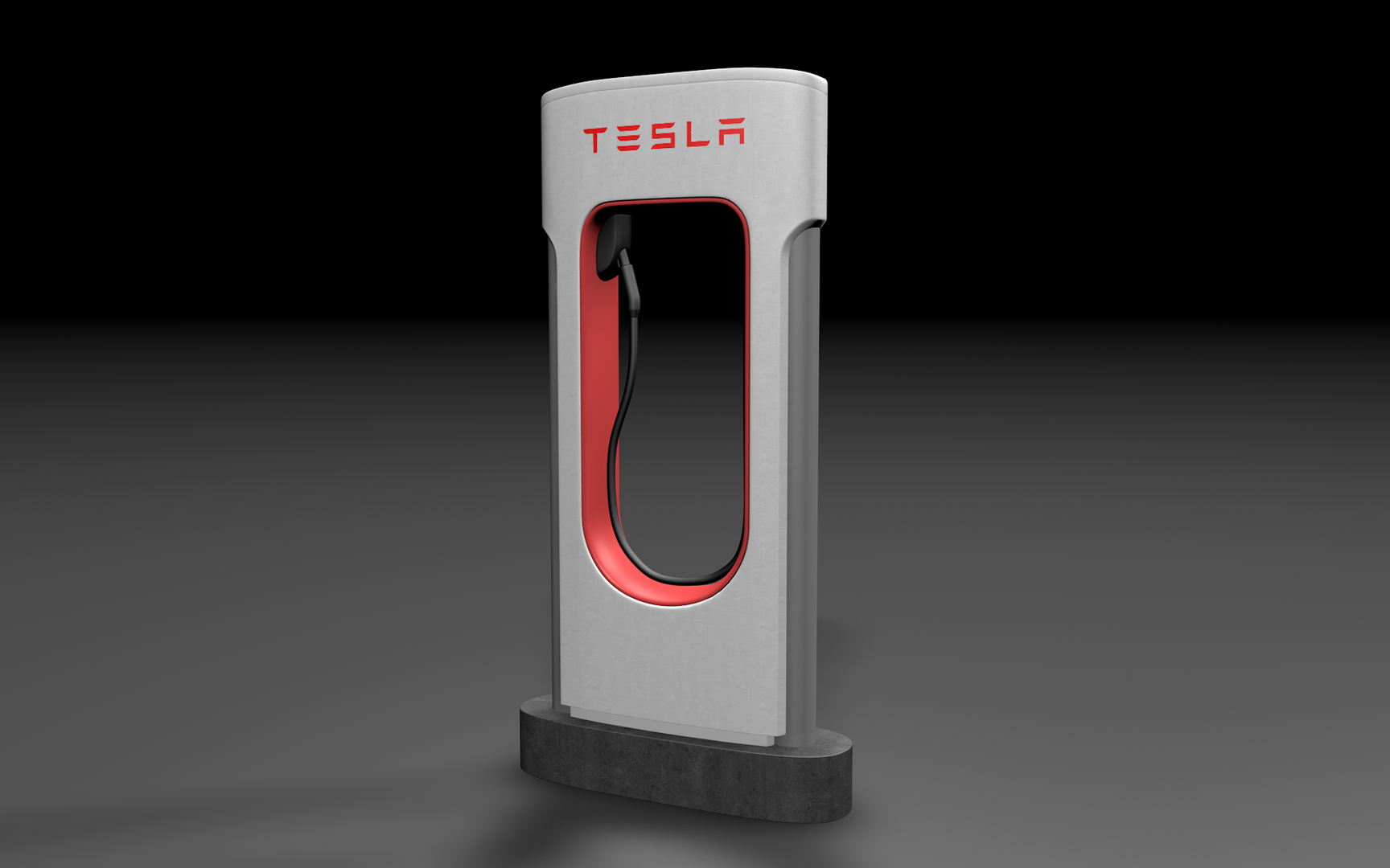 Tesla Charge Station Model - TurboSquid 2317945