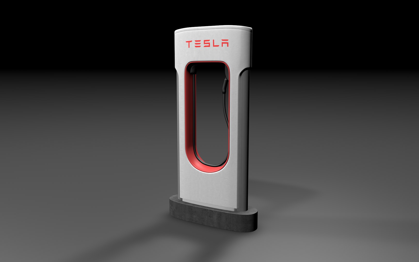 Tesla Charge Station Model - TurboSquid 2317945