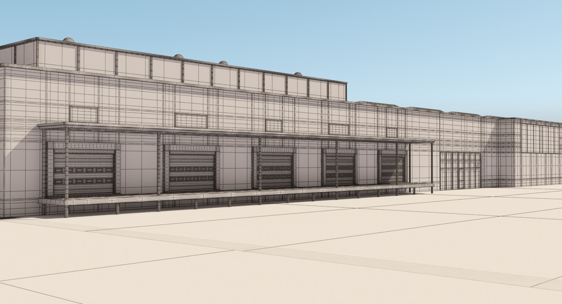 Cargo Building 3D Model - TurboSquid 1203480