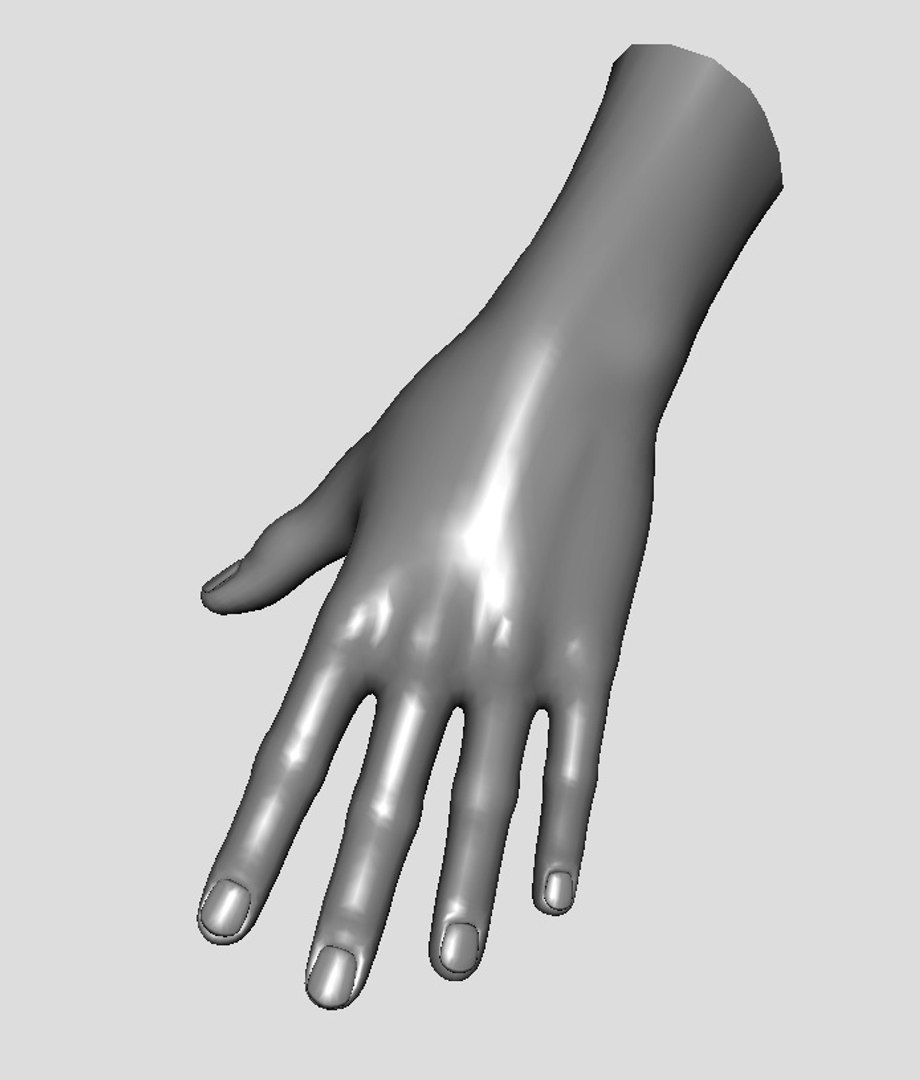 Maya Polygonal Human Hand