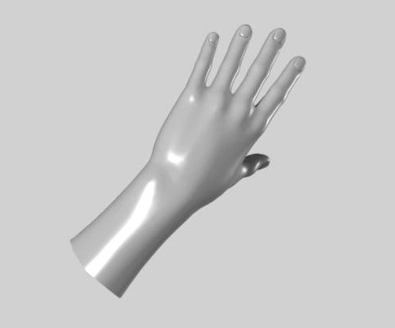 Maya Polygonal Human Hand