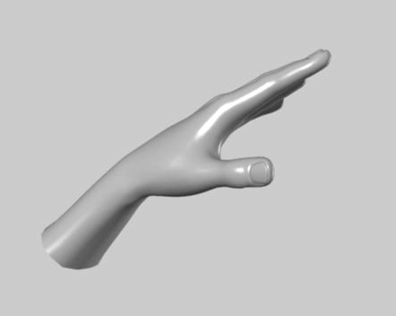 Maya Polygonal Human Hand