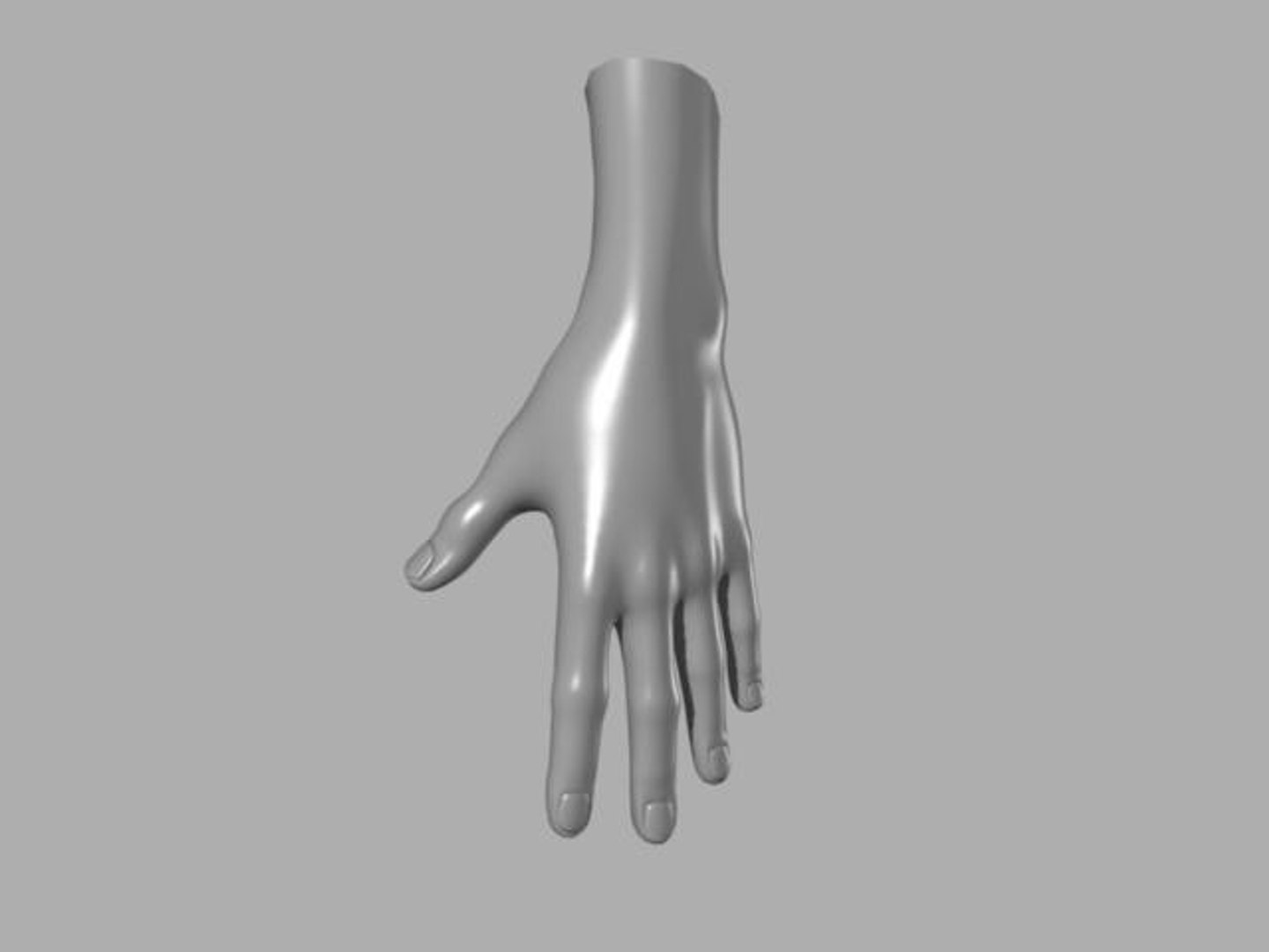 Maya Polygonal Human Hand