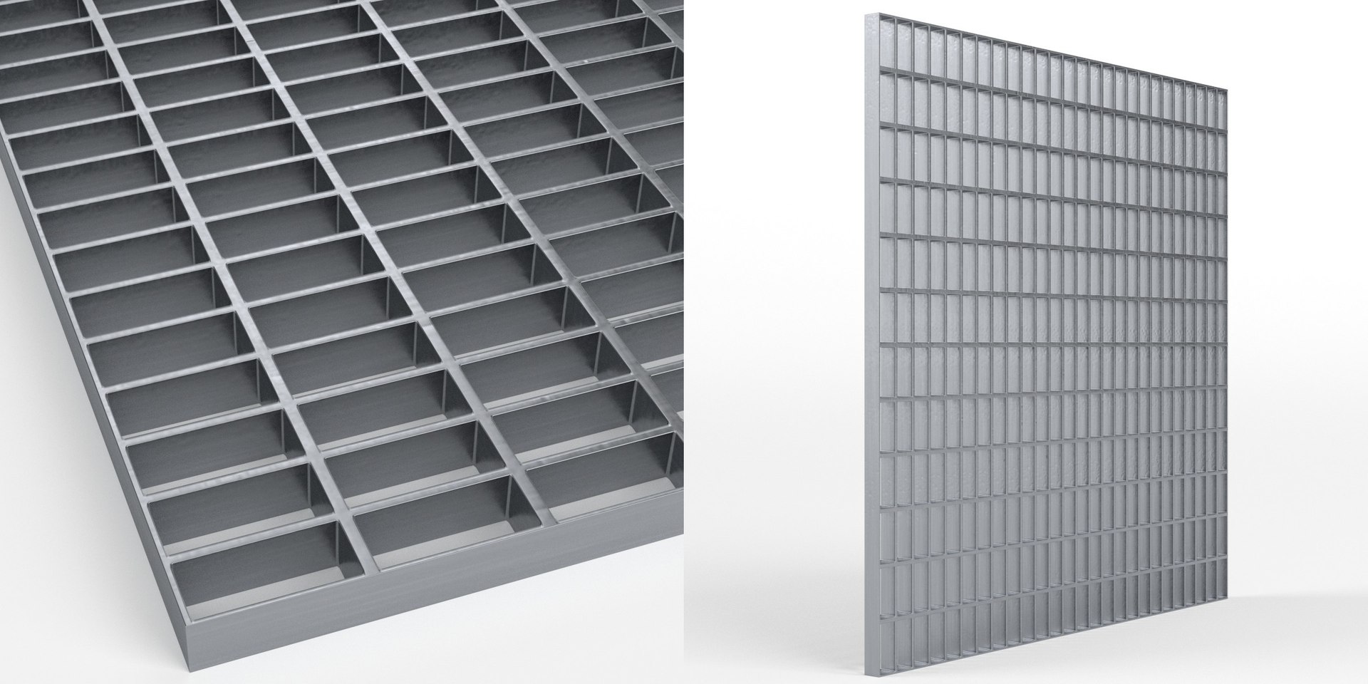 3D Open Mesh Steel Grating Flooring Model - TurboSquid 1758527