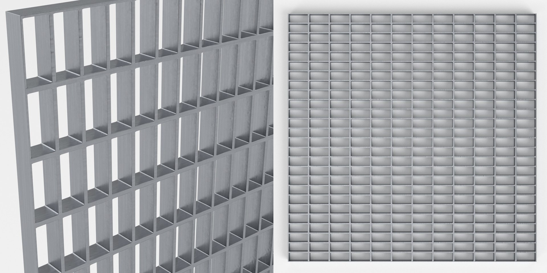 3D Open Mesh Steel Grating Flooring Model - TurboSquid 1758527