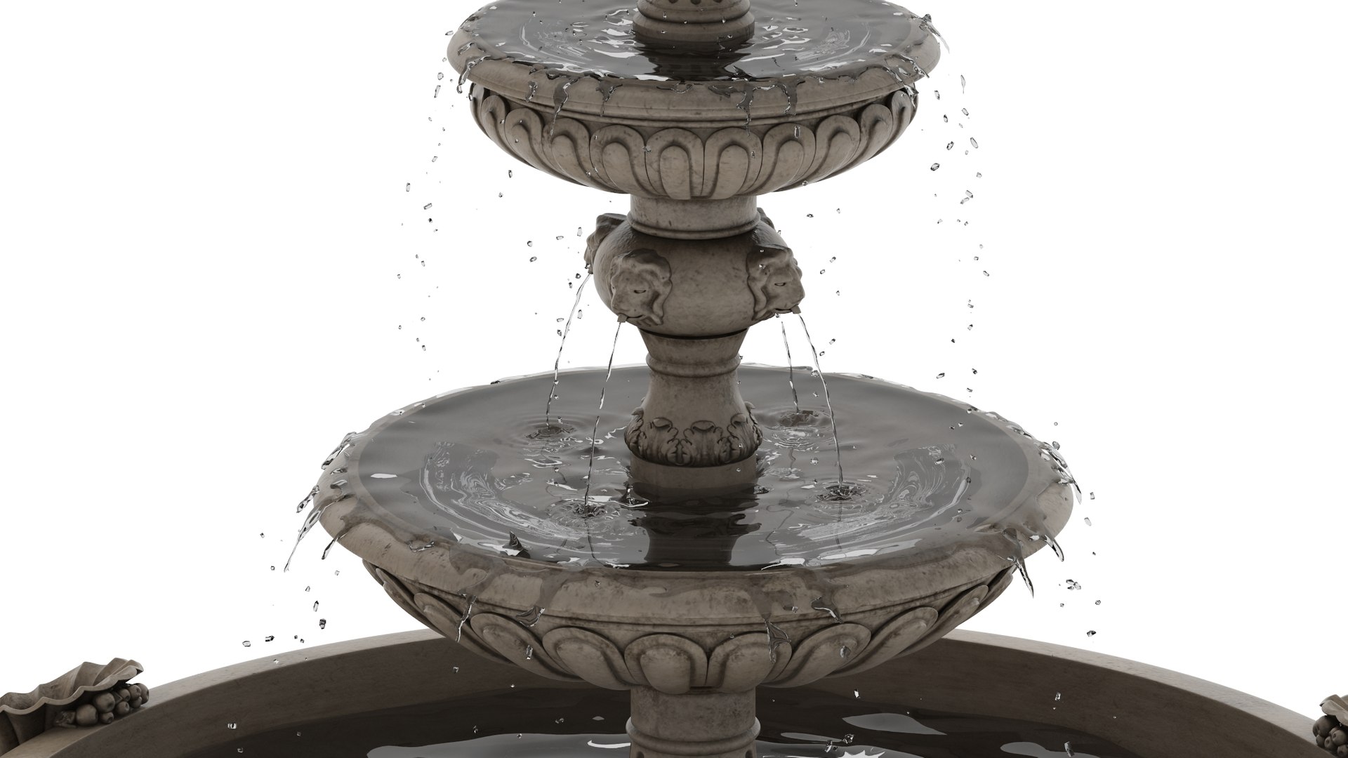 3D Fountain 03 PBR Realistic Model - TurboSquid 2053804